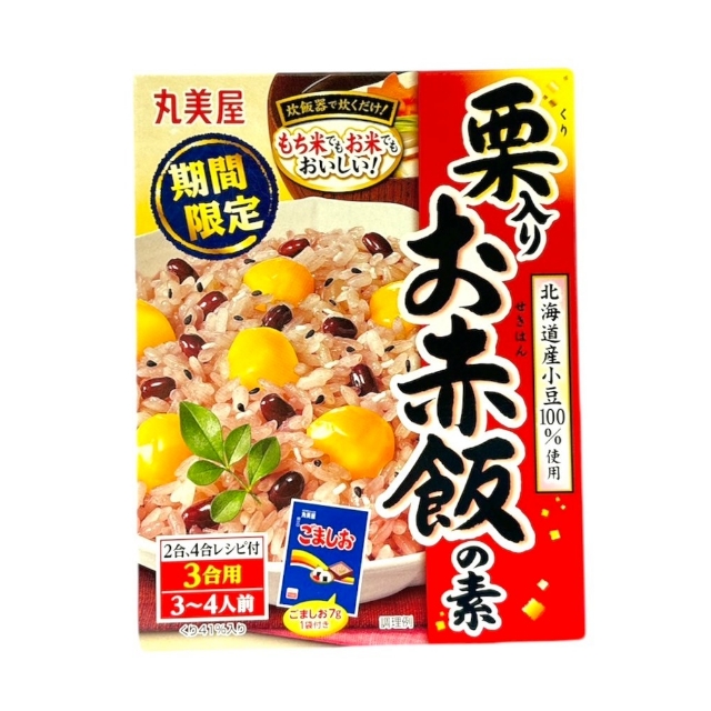 6折出清 - 丸美屋 栗子紅豆釜飯調理料包 260g