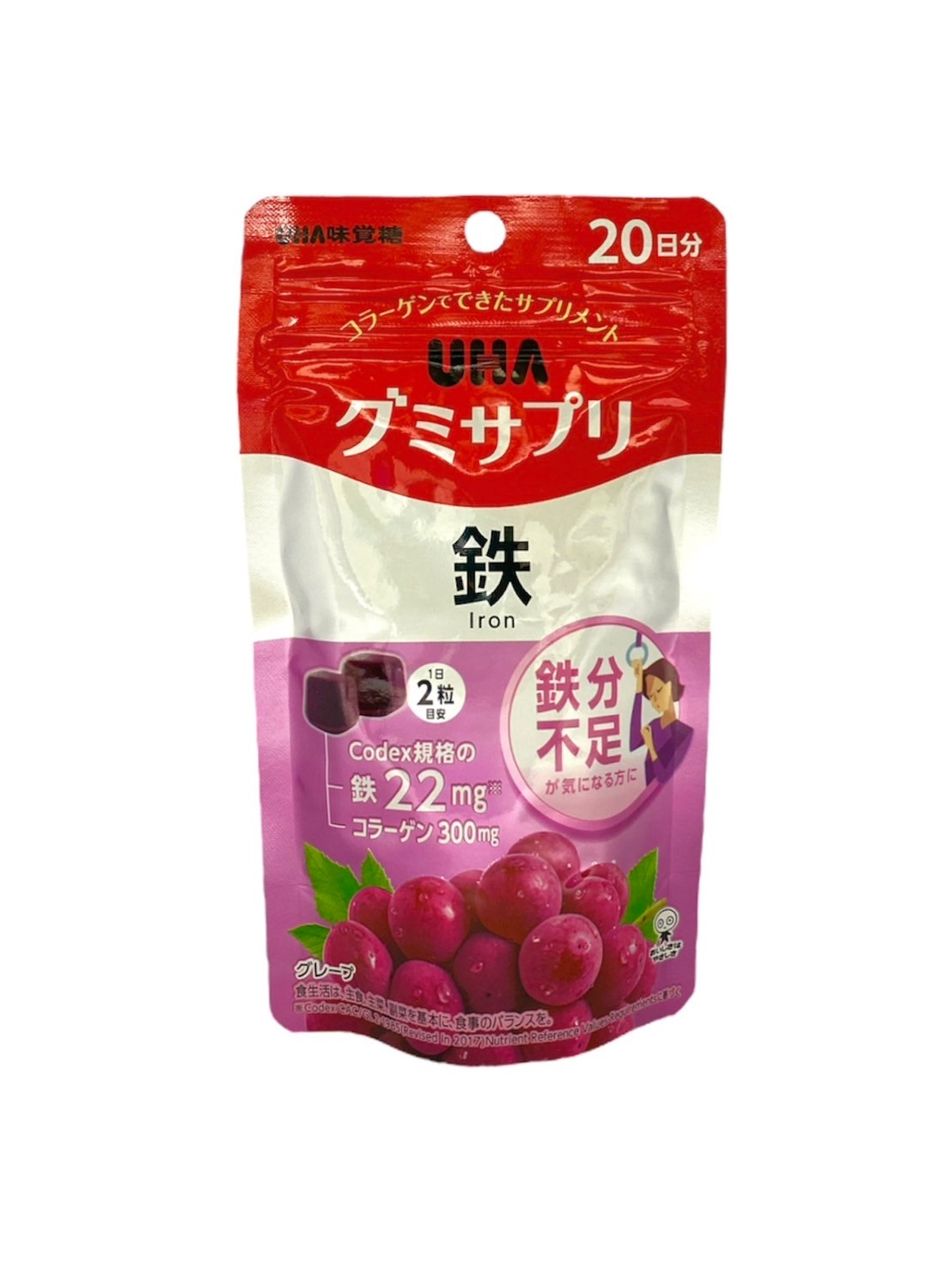 UHA味覺糖 鐵 20日分 40粒