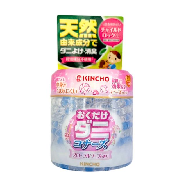 金鳥KINCHO 防蟎蟲消臭晶球 60日 花朵皂香 170g