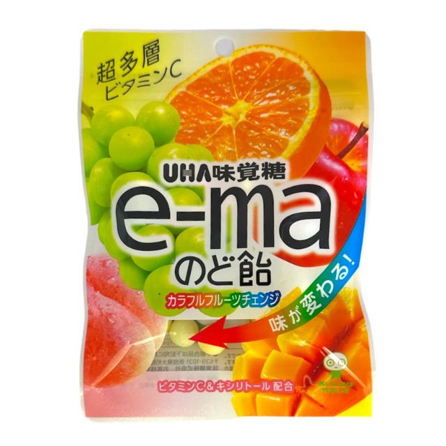 UHA味覺糖 e-ma爽喉糖 綜合水果口味 50g