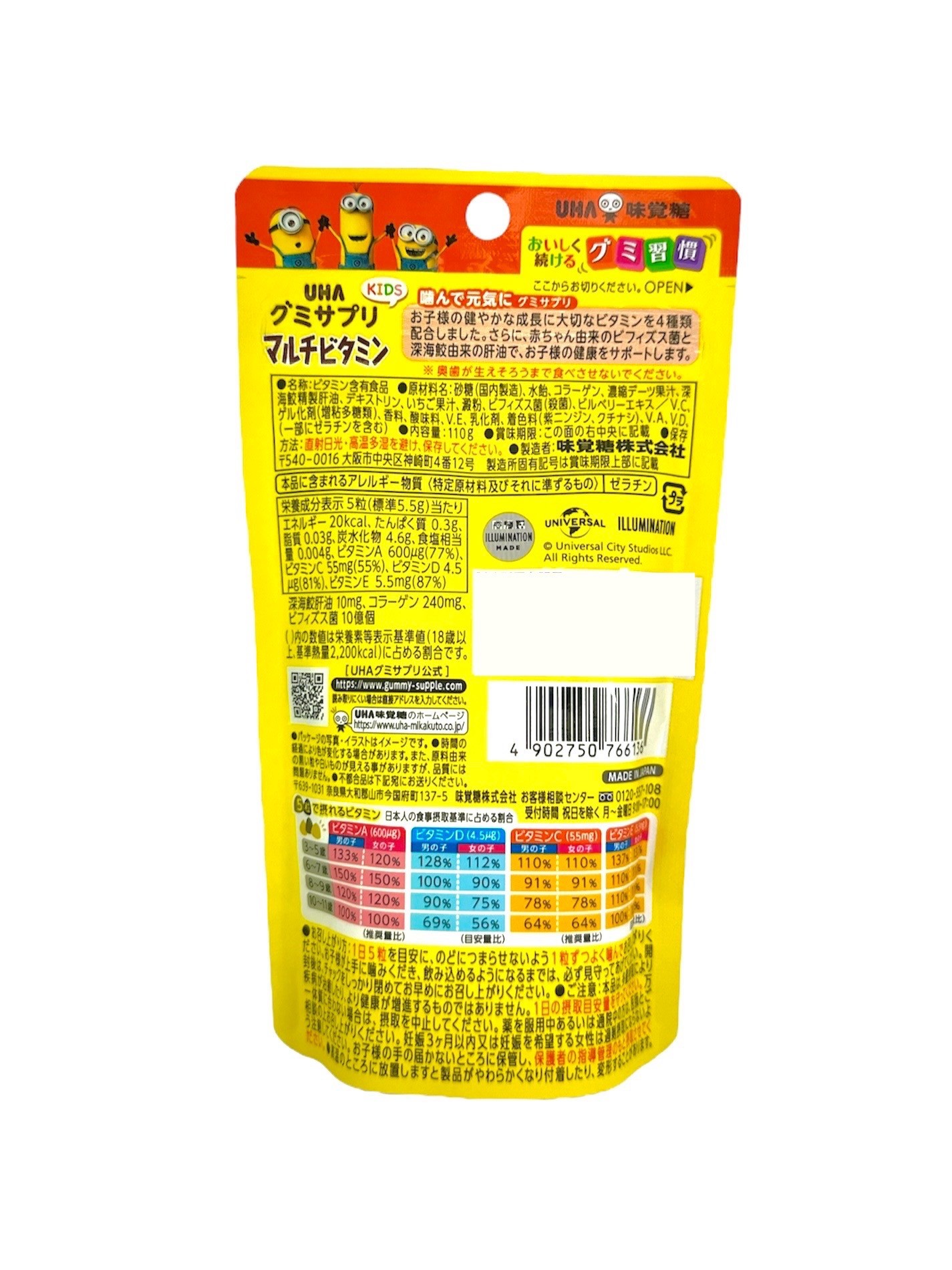 UHA味覺糖 兒童營養軟糖 20日分